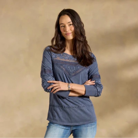 Sundance | Tops | Nwt Sundance Eden Crewneck Embroidered Long Sleeve ...